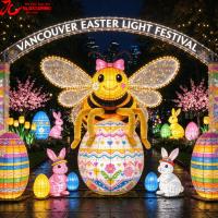 China Custom Giant Easter Bee Lantern | LED Illuminated Festival Display for sale