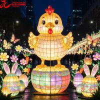 China Illuminated Easter Chick Lantern LED Festival Display Lantern for sale