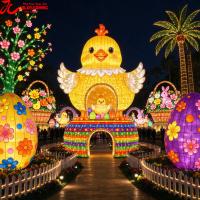 China Illuminated Easter Chick Lantern LED Festival Display Lantern for sale
