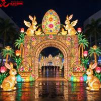 China LED Illuminated Easter Archway Easter Lanterns For Commercial Spaces for sale