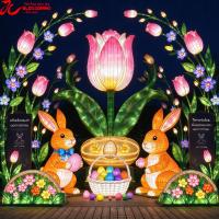 China Customization Easter Flower Lantern LED Lantern Sculpture For Hotels / Events for sale