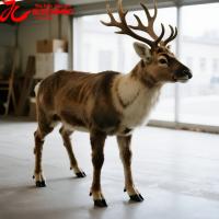 China Custom Realistic Animatronic Reindeer For Holiday Theme Park Displays for sale