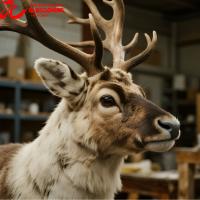 China Custom Realistic Animatronic Reindeer For Holiday Theme Park Displays for sale