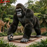 China Large Realistic Animatronic Gorilla Model Lifelike CE LVD Approval for sale