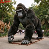 China Large Realistic Animatronic Gorilla Model Lifelike CE LVD Approval for sale
