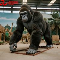 China Large Realistic Animatronic Gorilla Model Lifelike CE LVD Approval for sale