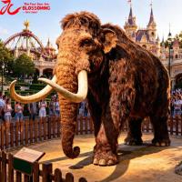 China Lifelike Animatronic Mammoth Model Customization Outdoor Zoo Display for sale