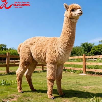 China Alpaca Animatronic Animals Lifelike Animatronic Models For Wildlife Park for sale