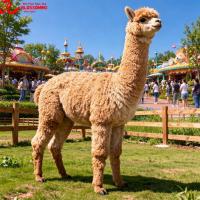 China Alpaca Animatronic Animals Lifelike Animatronic Models For Wildlife Park for sale