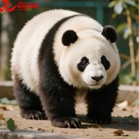 China Personalized Panda Animatronic Animals Life Size Animatronic Models for sale