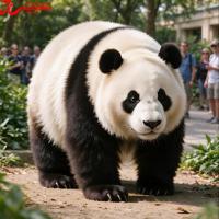 China Personalized Panda Animatronic Animals Life Size Animatronic Models for sale