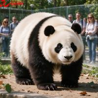 China Personalized Panda Animatronic Animals Life Size Animatronic Models for sale