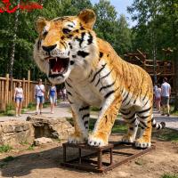 China Animatronic Tiger Model Realistic Animatronic Animals Customized for sale