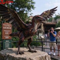 China CE LVD Archaeopteryx Dinosaur Model Animatronic Dinosaurs Giant Size for sale