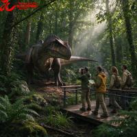 China Custom Ceratosaurus Dinosaur Animatronic Model For Theme Parks And Zoos for sale
