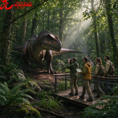 China Custom Ceratosaurus Dinosaur Animatronic Model For Theme Parks And Zoos for sale