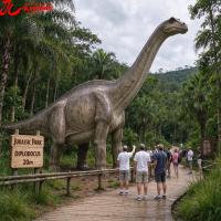 China Outdoor Giant Animatronic Dinosaur Diplodocus Dinosaur Animatronic For Museums for sale