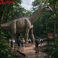 China Outdoor Giant Animatronic Dinosaur Diplodocus Dinosaur Animatronic For Museums for sale