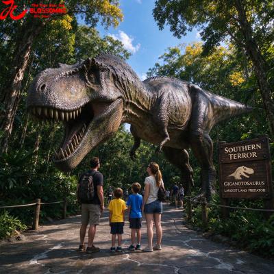 China Realistic Dinosaur Animatronic Giganotosaurus Dinosaur Model Customized for sale