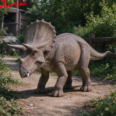 China Custom Sound Animatronic Triceratops Dinosaur Model For Exhibitions for sale