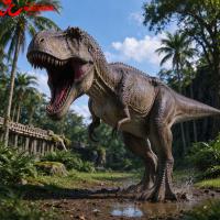 China EMC Animatronic Tyrannosaurus Rex Life Size Animatronic Dinosaurs Personalized for sale