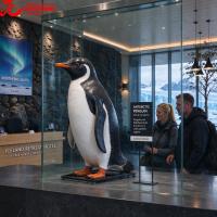 China Custom Large Realistic Fiberglass Penguin Model For Zoos Theme Parks for sale