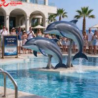 China Realistic Dolphin Model Giant Fiberglass Statues Custom Made for sale