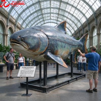 China Museums Dunkleosteus Model Fiberglass Sculptures Indoor Outdoor for sale