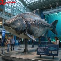 China Museums Dunkleosteus Model Fiberglass Sculptures Indoor Outdoor for sale