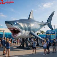 China Outdoor Megalodon Model Fibreglass Animal Statues For Exhibitions for sale