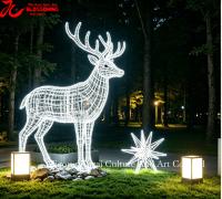 China 3D Dolphin LED Light Sculpture IP65 Festival Light Show Lanterns for sale