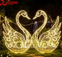 China 3D Dolphin LED Light Sculpture IP65 Festival Light Show Lanterns for sale