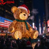 China Teddy Bear LED Lantern Sculpture Holiday Lanterns Decoration for sale