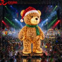 China Teddy Bear LED Lantern Sculpture Holiday Lanterns Decoration for sale