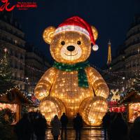 China Teddy Bear LED Lantern Sculpture Holiday Lanterns Decoration for sale