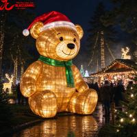 China Teddy Bear LED Lantern Sculpture Holiday Lanterns Decoration for sale