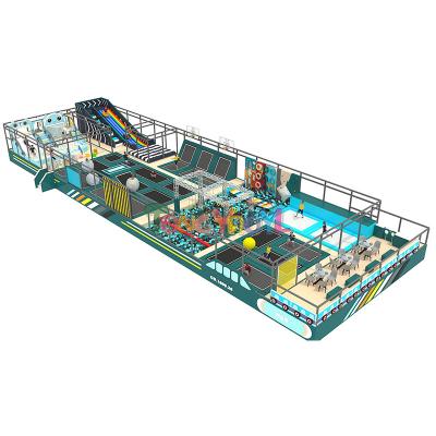 China Customized Trampoline Park Equipment 8FT - 15FT Jump Indoor Trampoline Park for sale