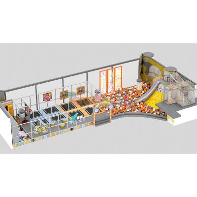 China 15 - 200 Passenger Trampoline Park Equipment Unisex Trampoline Indoor Playground for sale
