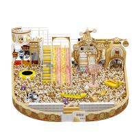 China 200 Squares Indoor Playground Area Golden Indoor Playground With Slide for sale