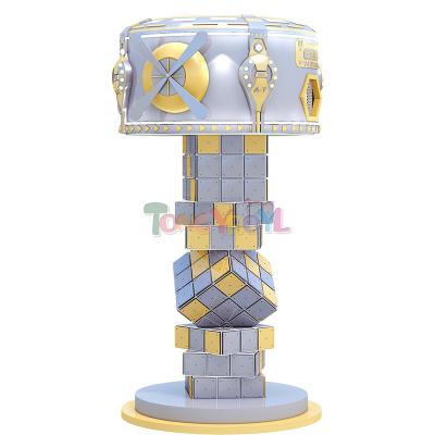China 100kg - 500kg Capacity Rubik'S Cube Climbing Wall Commercial Soft Play Climbing Wall for sale