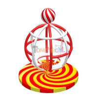 China Indoor Kids Soft Play Equipment Manual Turntable Set For Amusement Playground for sale