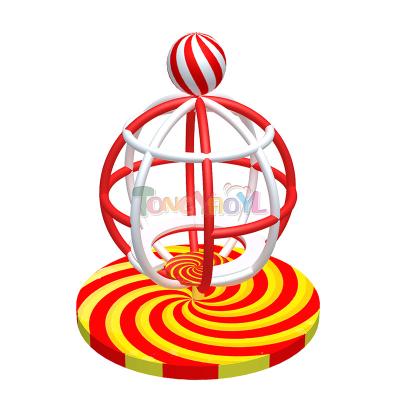 China Indoor Kids Soft Play Equipment Manual Turntable Set For Amusement Playground for sale