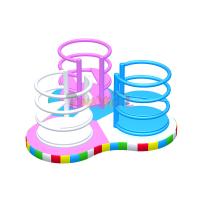 China Soft Play Equipment Set Manual Turntable Soft Play Turntable Sets For Kids for sale