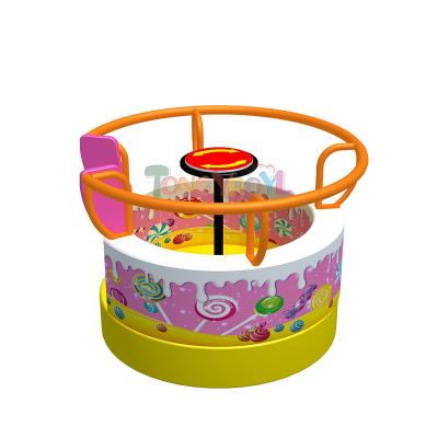 China Customized Different Capacity Kids Soft Play Equipment Set Manual Foam Turntable For Amusement Playground for sale
