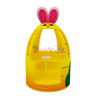 China Childrens Soft Play Equipment Yellow Playground Turntable Indoor for sale