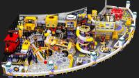 China Cartoon Custom Indoor Playground Mechanical Truck Theme Indoor Childrens Park 560 Squares for sale