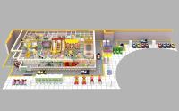 China 629 Squares Childrens Indoor Play Ground Multi Event Indoor Play Place Equipment for sale