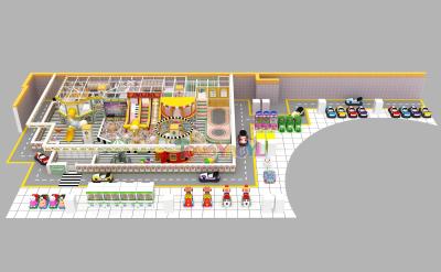 China 629 Squares Childrens Indoor Play Ground Multi Event Indoor Play Place Equipment for sale