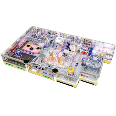 China 460 Squares Indoor Interactive Playground Colorful Maze Playground for sale