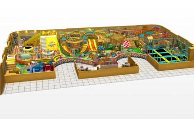 China 750 Squares Multi Functional Theme Park Castle Indoor Children Playground for sale